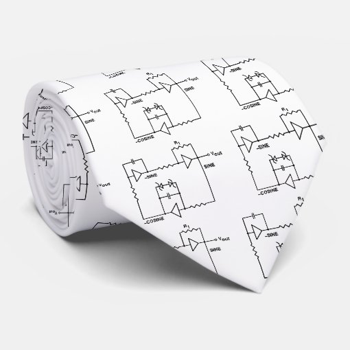 EET ELECTRICAL ENGINEERING SINE WAVE SCHEMATIC TIE | Zazzle