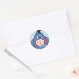 Eeyore 10 classic round sticker | Zazzle