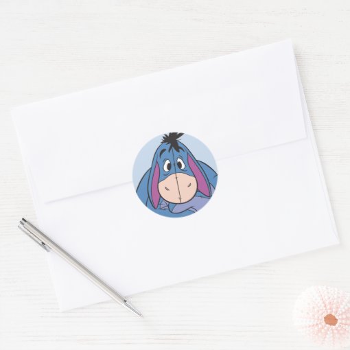 Eeyore 10 classic round sticker | Zazzle