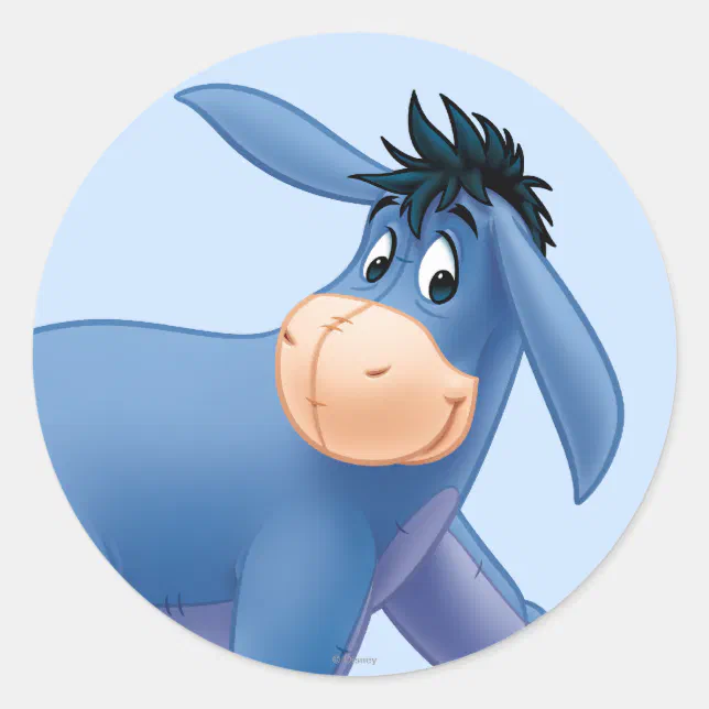 Eeyore 12 classic round sticker | Zazzle