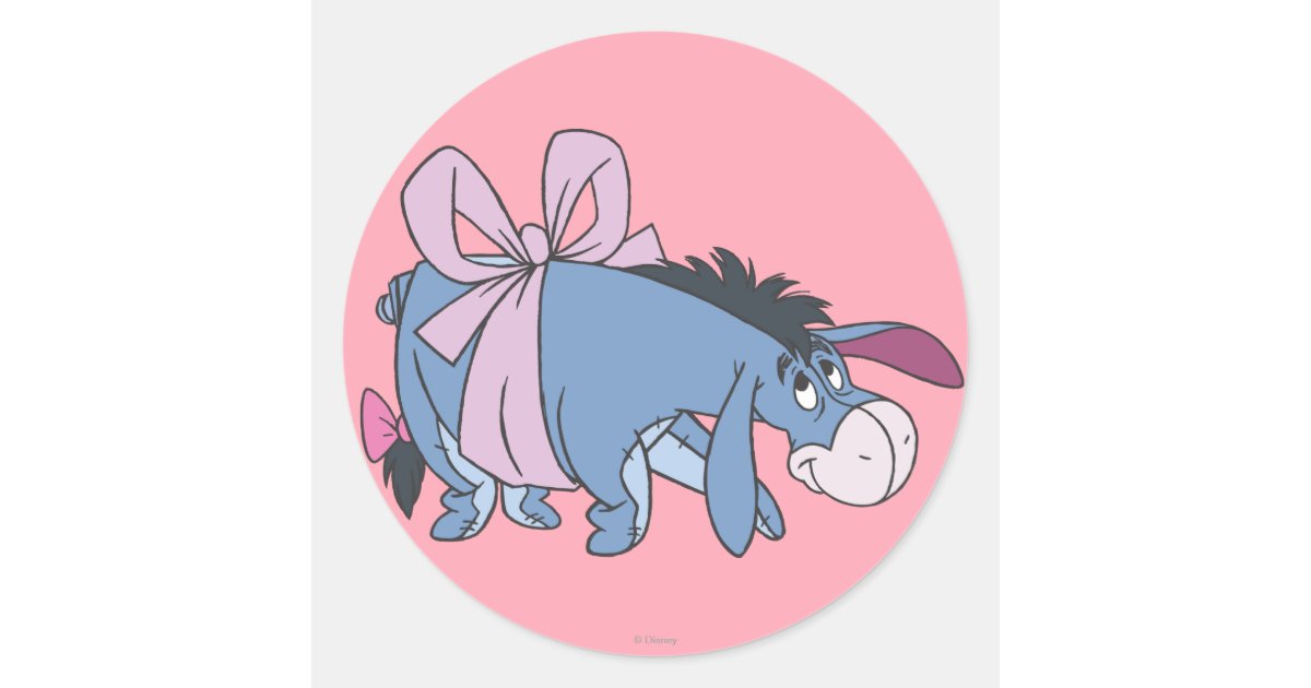 Eeyore 1 classic round sticker | Zazzle