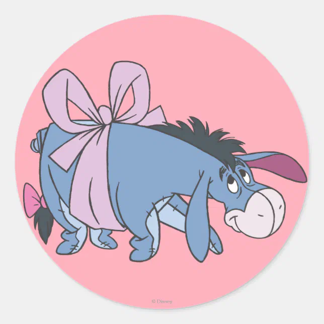 Eeyore 1 classic round sticker | Zazzle