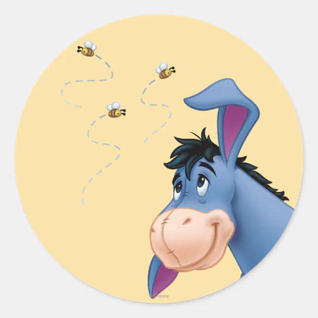 Eeyore 2 classic round sticker | Zazzle