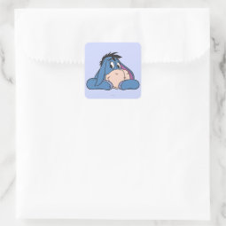 Eeyore 3 square sticker | Zazzle