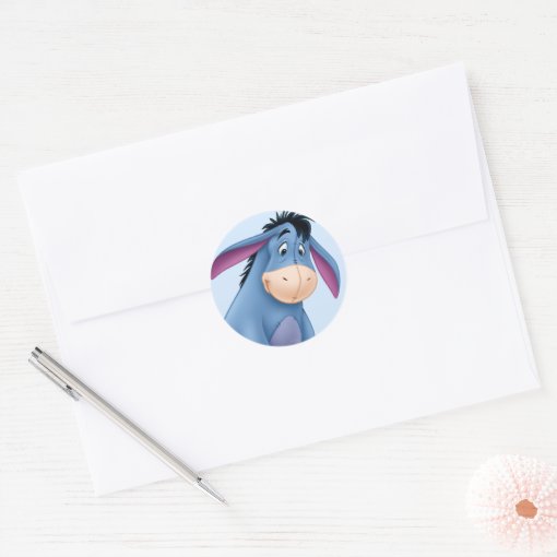 Eeyore 4 classic round sticker | Zazzle