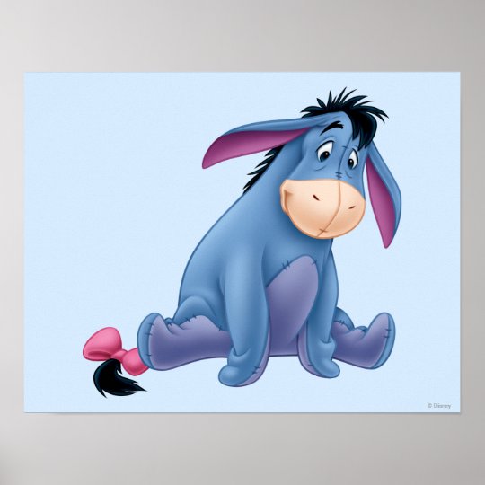 Eeyore 4 poster | Zazzle.com