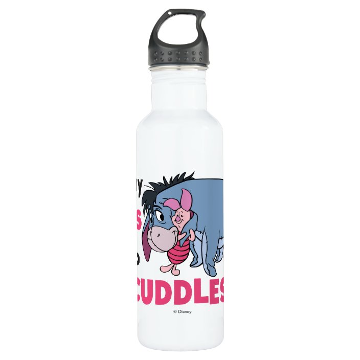 Eeyore | Say Yes to Cuddles Stainless Steel Water Bottle | Zazzle.com