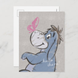 Eeyore Sketch - Hello There Postcard | Zazzle