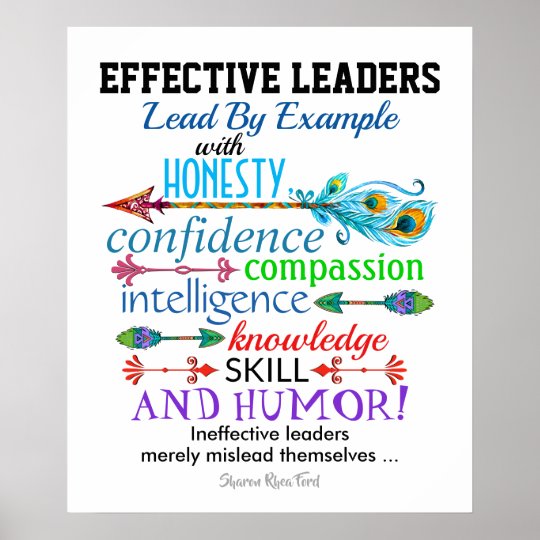 Effective Leaders Poster - Humor | Zazzle.com