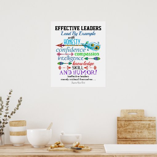 Effective Leaders Poster - Humor | Zazzle