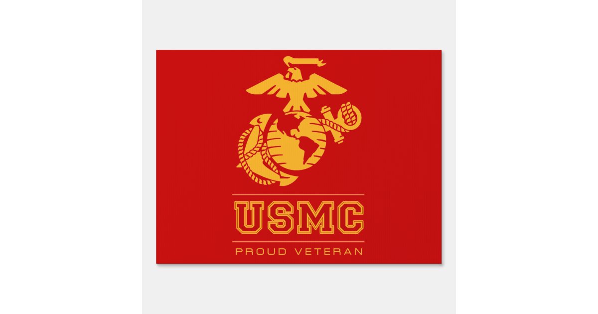 EGA Proud Veteran Yard Sign | Zazzle