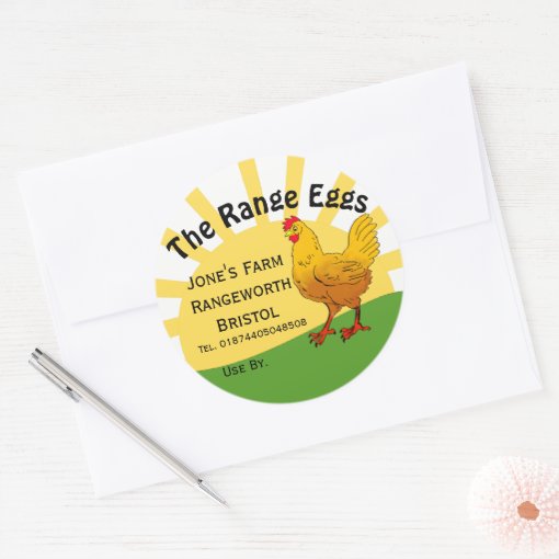 egg box Label free range customise | Zazzle