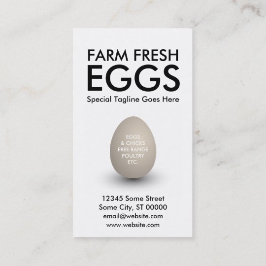 egg business card | Zazzle.com
