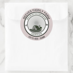 Egg Carton Farm Homestead Label Sticker | Zazzle