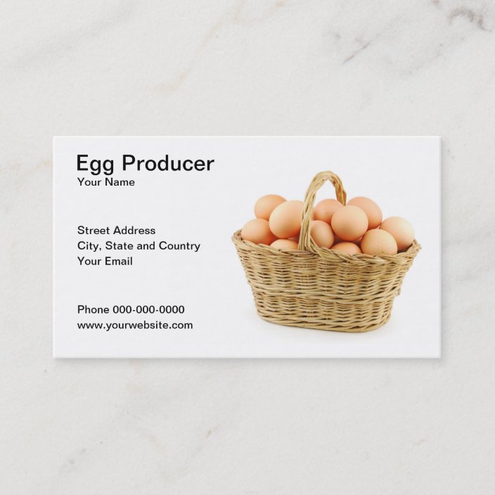 Egg Producer Business Card | Zazzle.com