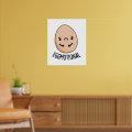 Eggmotional Funny Emotional Egg Pun Poster | Zazzle