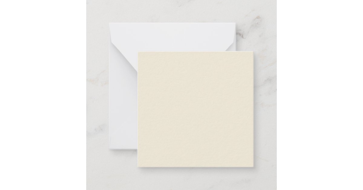 Eggshell Solid Color Note Card | Zazzle
