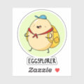 Eggsplorer Funny Egg Explorer Pun Sticker | Zazzle