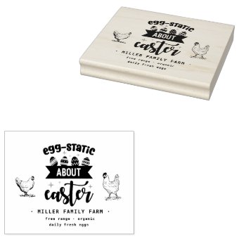 Eggstatic Easter | Egg Carton Stamp | Zazzle