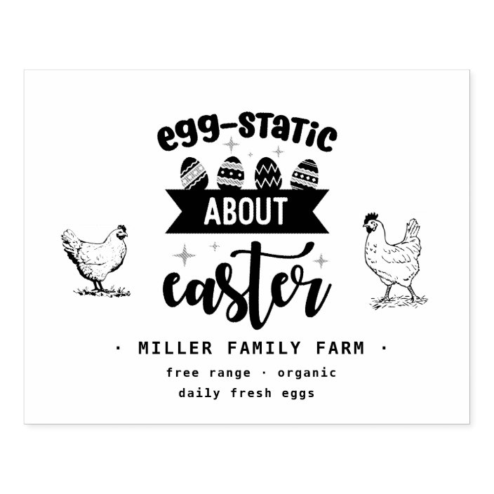 Eggstatic Easter | Egg Carton Stamp | Zazzle.com
