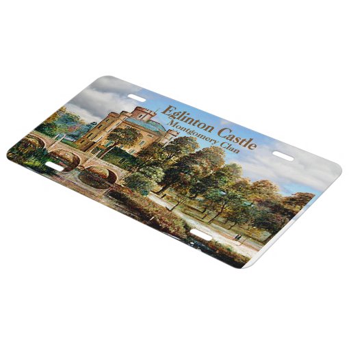 Eglinton Castle – Scottish Montgomery Clan License Plate | Zazzle