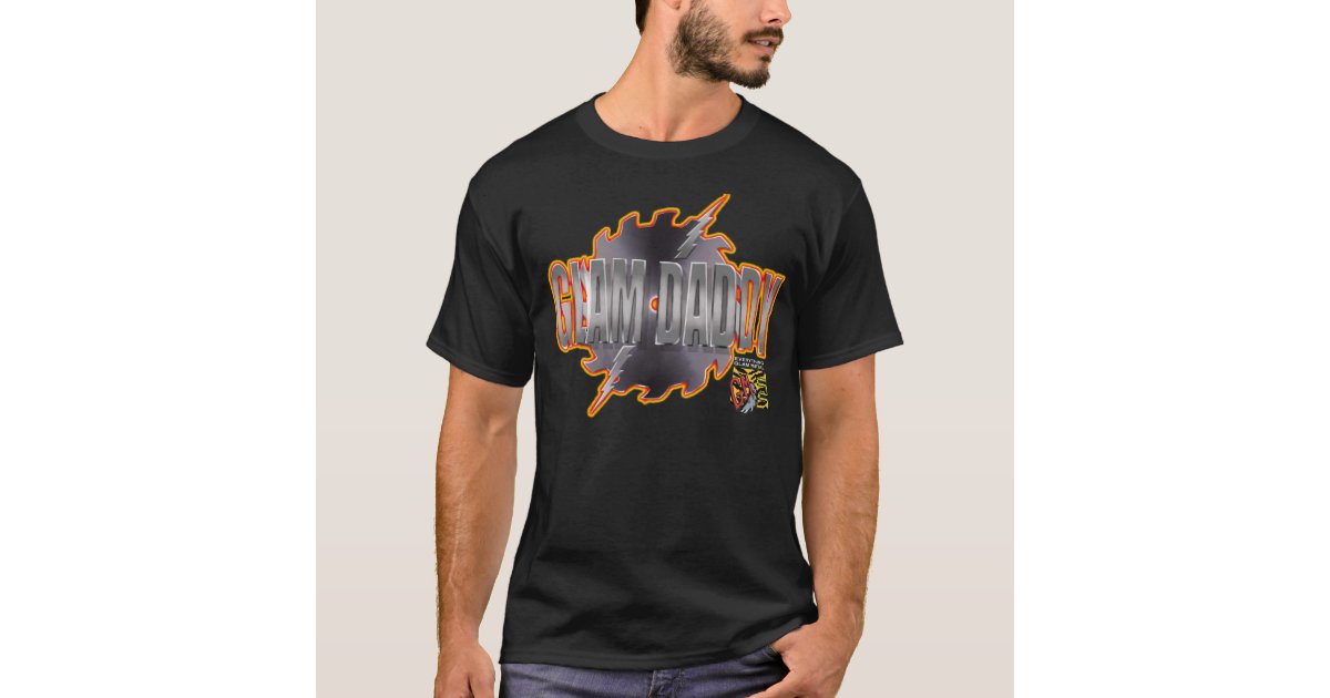 EGM Sawblade Glam Daddy T-Shirt (Black) | Zazzle