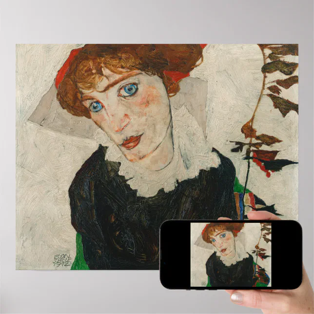 Egon Schiele Portrait of Wally Neuzil Poster | Zazzle