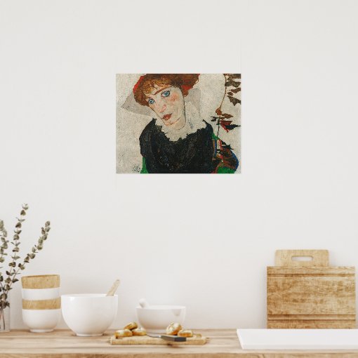 Egon Schiele Portrait of Wally Neuzil Poster | Zazzle