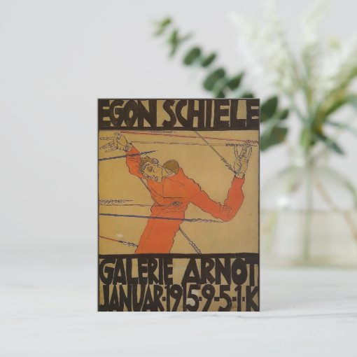 Egon Schiele- Self Portrait as St. Sebastian Postcard | Zazzle