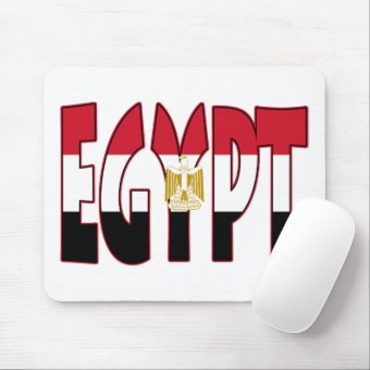 Egypt Flag/Word Mouse Pad | Zazzle