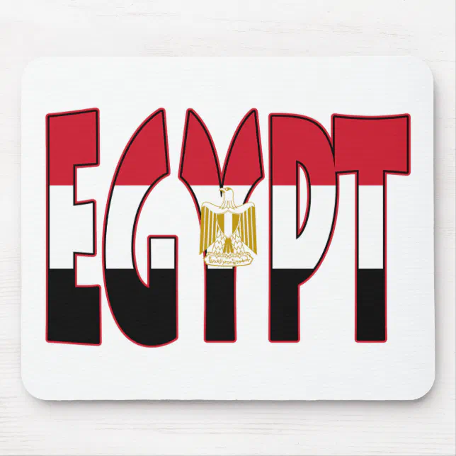 Egypt Flag/Word Mouse Pad | Zazzle