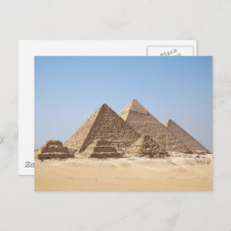 Egypt-Gizah Pyramids Postcard | Zazzle