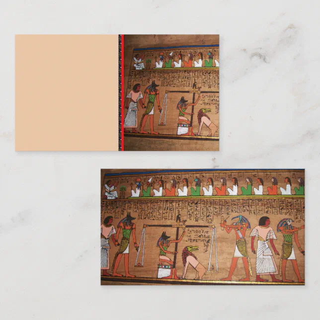 Egypt-Hieroglyphs Business Card | Zazzle