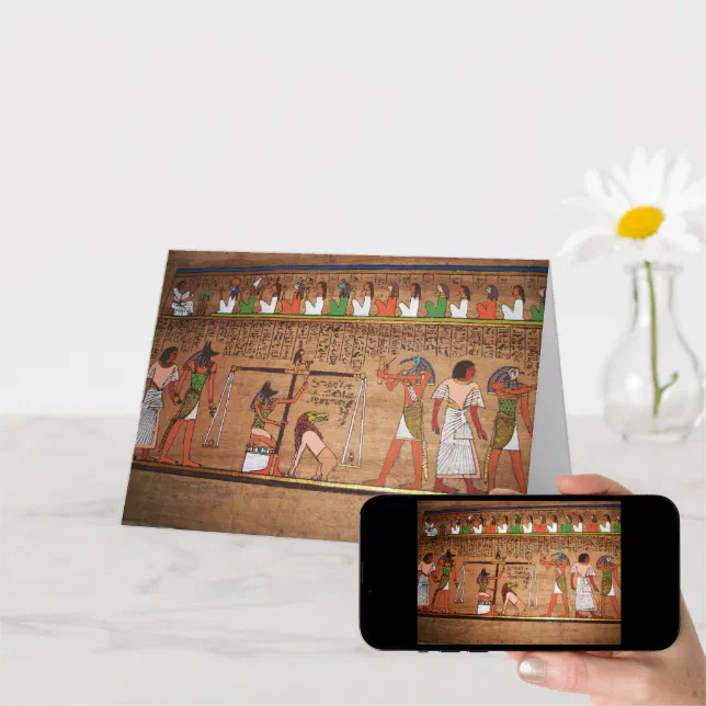 Egypt-Hieroglyphs Greeting Card | Zazzle