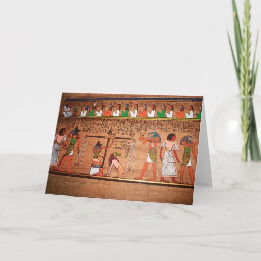 Egypt-Hieroglyphs Greeting Card | Zazzle