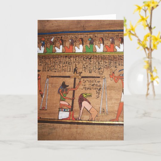 Egypt-Hieroglyphs Greeting Card | Zazzle.com