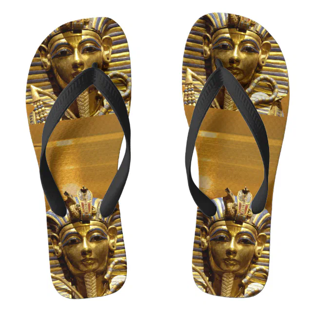 Egypt King Tut Flip Flops | Zazzle
