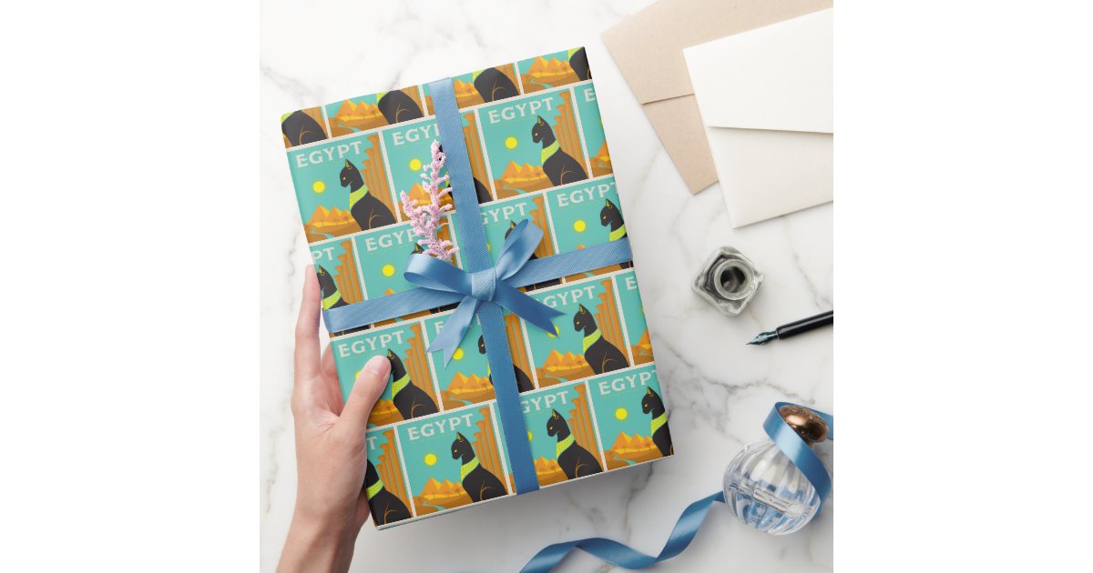 Egypt | Land of Feline Royalty Wrapping Paper | Zazzle