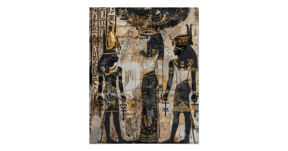 Egypt Pharaoh Lady Queen Poster | Zazzle