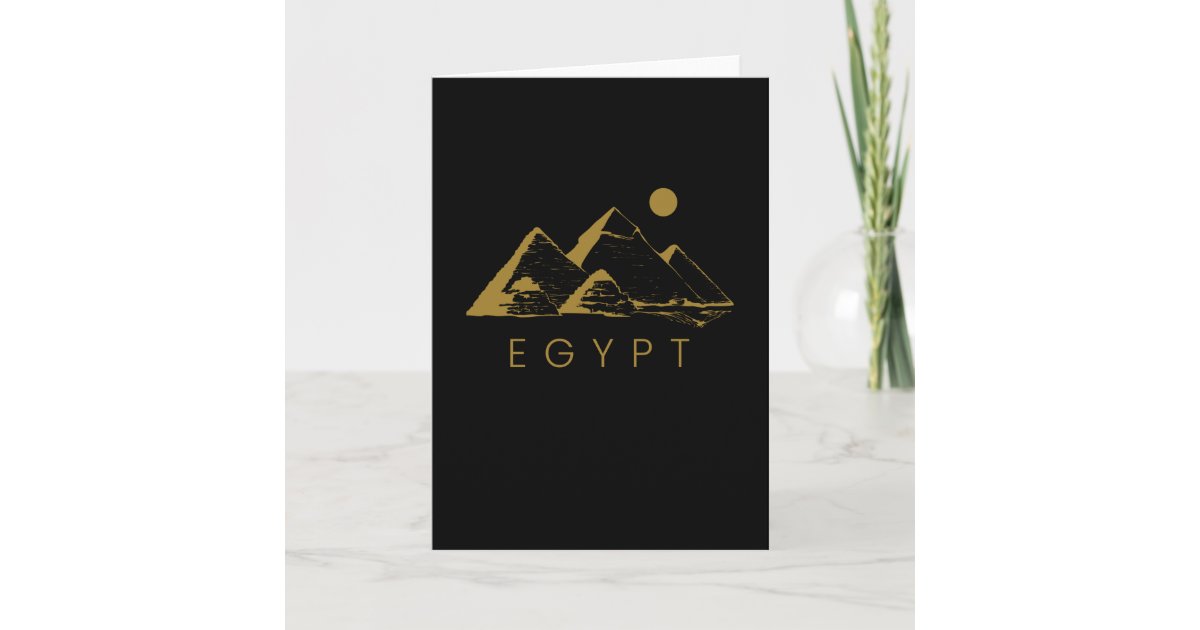 Egypt Pyramid Egyptian Hieroglyphics Card | Zazzle
