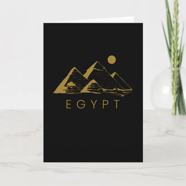 Egypt Pyramid Egyptian Hieroglyphics Card | Zazzle