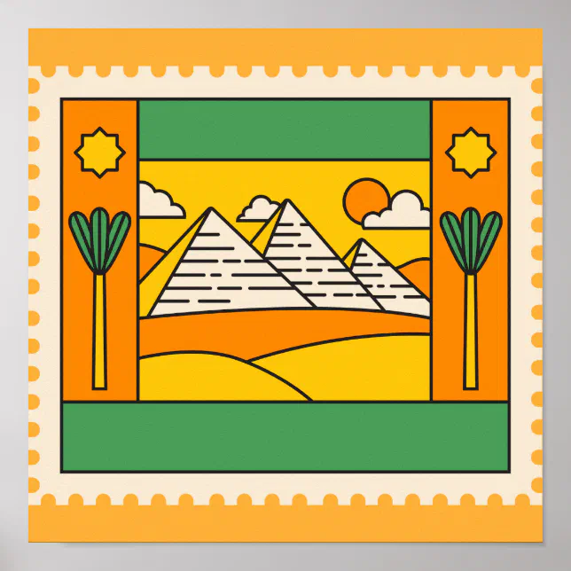 Egypt Pyramids Poster | Zazzle