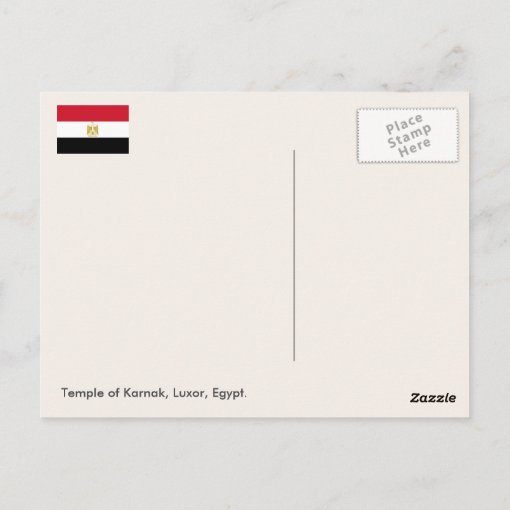 Egypt, Temple of Karnak, Luxor. Postcard | Zazzle