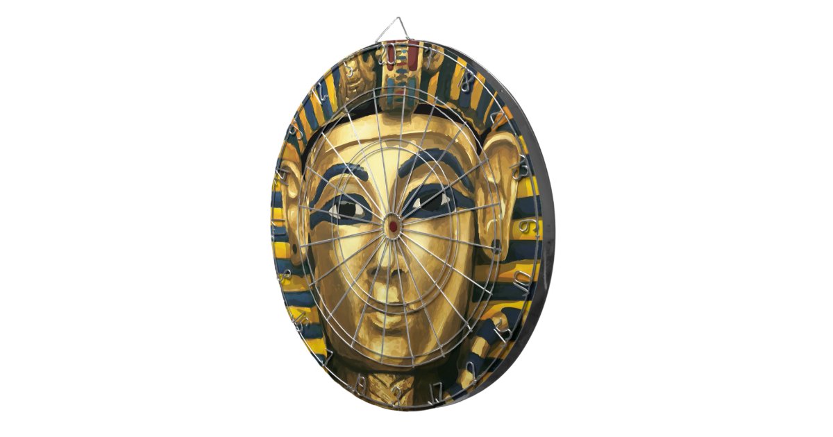 Egypt -Tutankhamun Dartboard With Darts | Zazzle