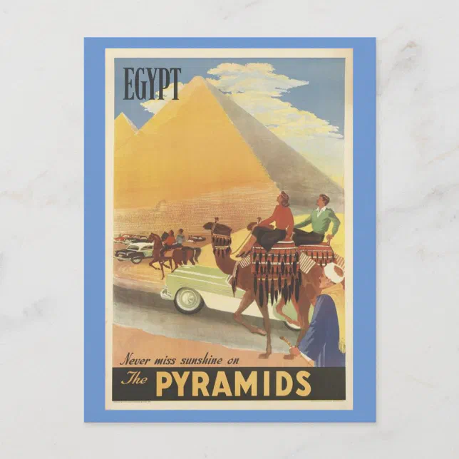 Egypt Vintage Travel Postcard | Zazzle