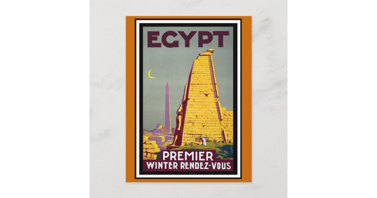 Egypt Vintage Travel Postcard | Zazzle