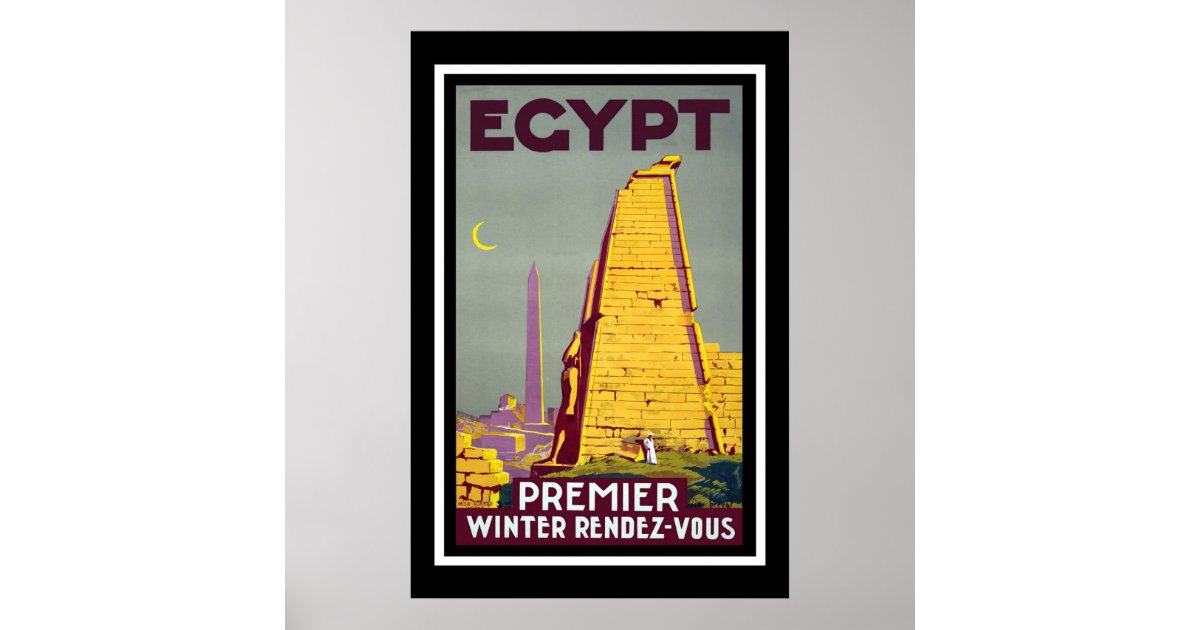 Egypt Vintage Travel Poster | Zazzle