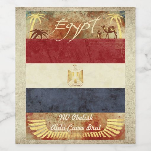 Egypt Wine Label | Zazzle