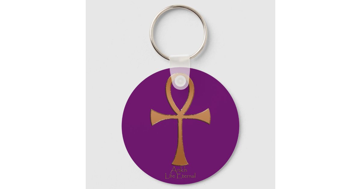 Egyptian Copper ANKH Keychain | Zazzle