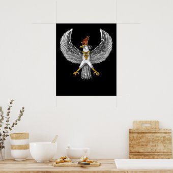 Egyptian Falcon God Horus Poster | Zazzle